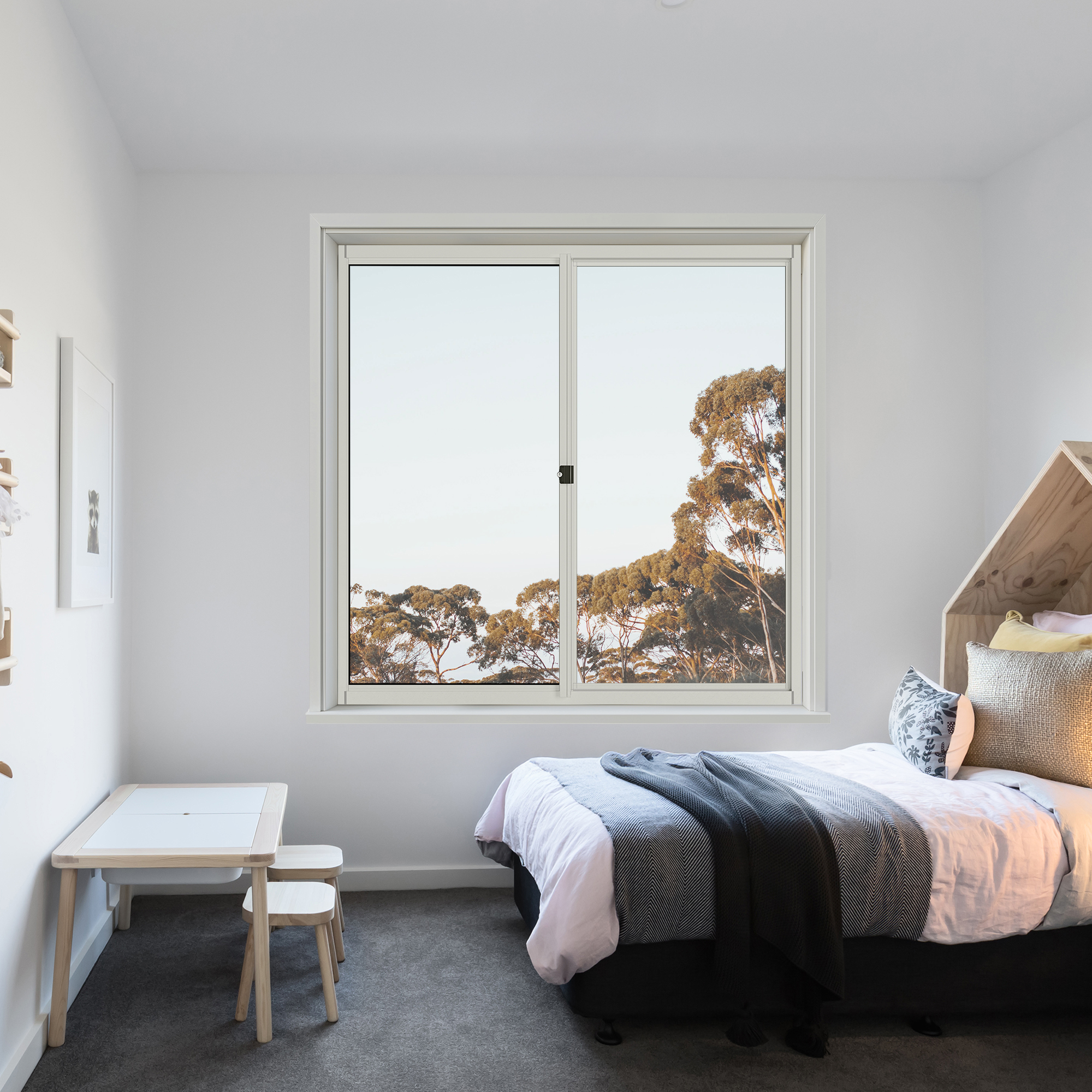 Stegbar - Sliding Window 2.0 - 944 x 1210 - Surf Mist Matt - Stegbar