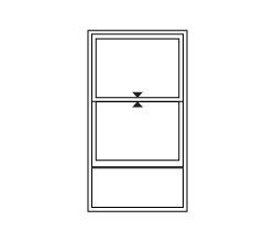 Residential Aluminium Double Hung Windows - Stegbar